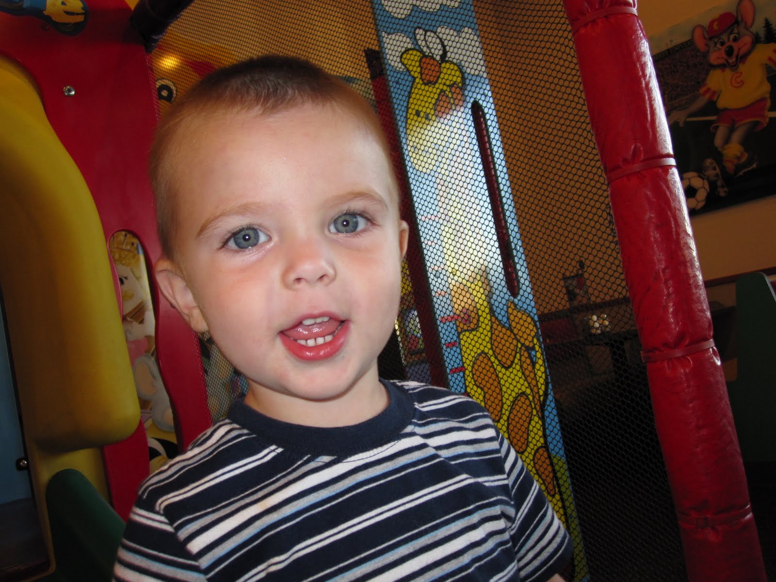 The Good Family: Chuck E Cheese & a 26-month Caleb Celebration!