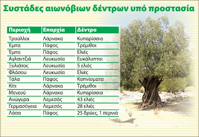 Cyprus News with Graphics: ΑΙΩΝΟΒΙΑ ΔΕΝΤΡΑ ΣΤΗΝ ΚΥΠΡΟ...