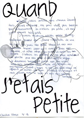 Le Coqui Hebdomadaire: Quand j'étais petite/ Cuando era pequeña