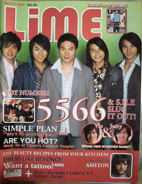 BlueD: [Mag] LIME No 89 5566 S.H.E| JERRY YAN VS VIC ZHOU |BLUE| GARETH ...