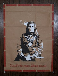 Stencil Commentary: Chief Thomas Little Shell