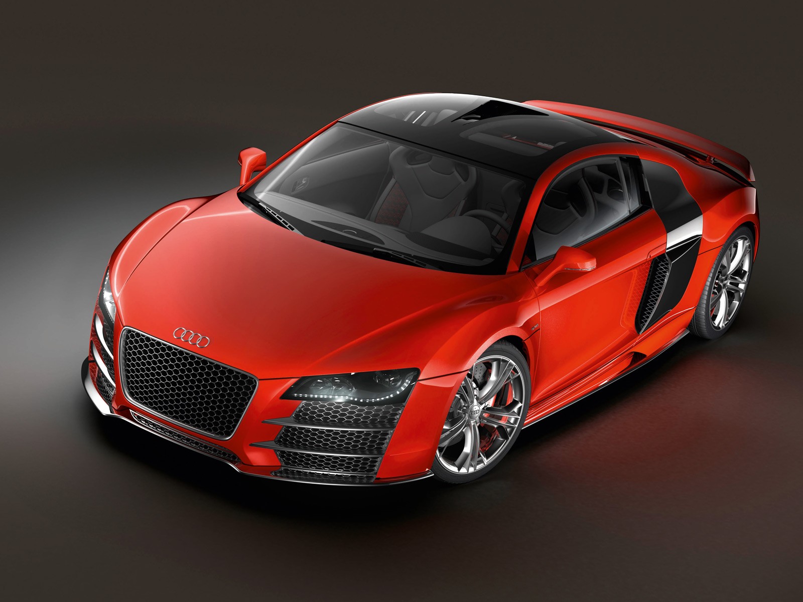 luxury sports car site: Red Audi R8 Wallpapers