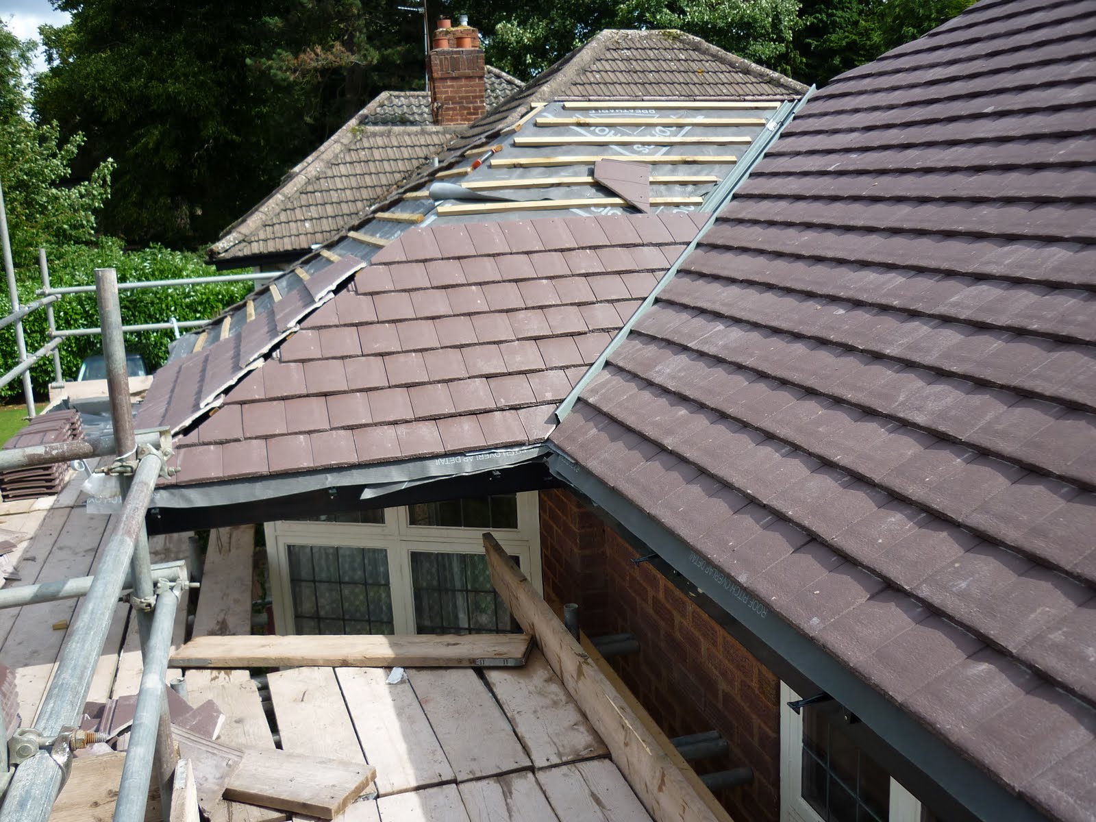 Hillside Renovation: 18. Some roof tiles.