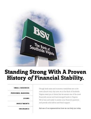 Hall+Partners Communication Architects: Bank of Southside Virginia Poster