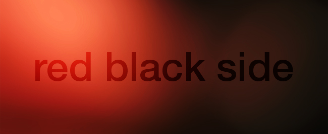 red black side