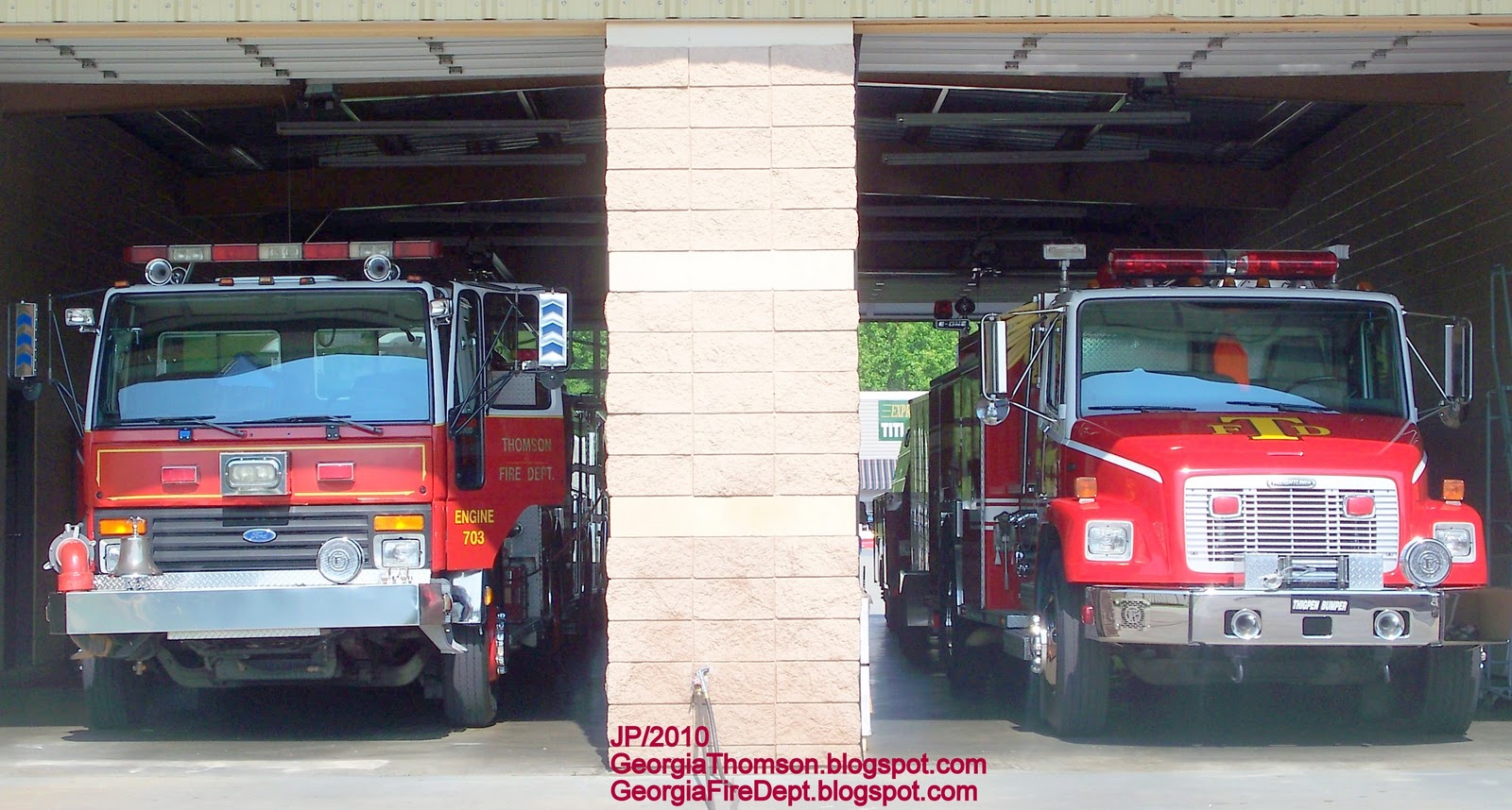 Fire Dept. Trucks GA. FL. AL. Rescue Station Firemen Volunteer ...