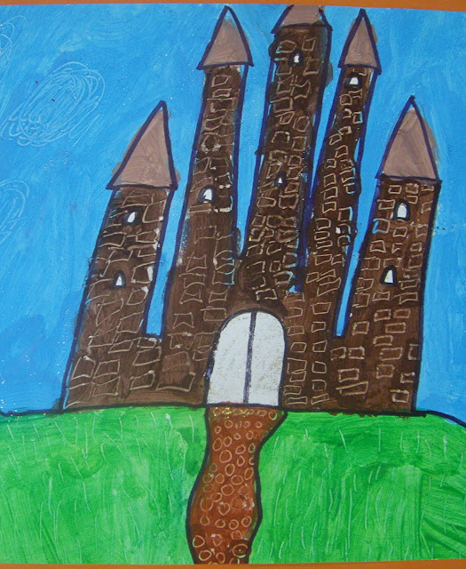 Use Your Coloured Pencils: Castle Paintings