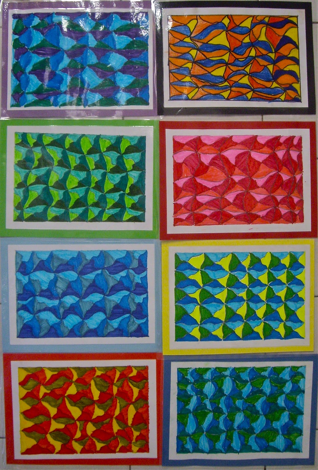 Use Your Coloured Pencils: More Op Art Drawings