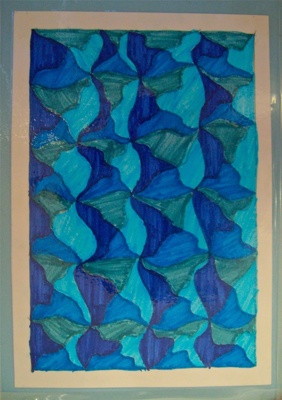 Use Your Coloured Pencils: More Op Art Drawings