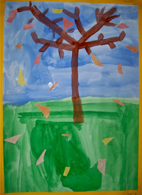 Use Your Coloured Pencils: Autumn Tree Collages