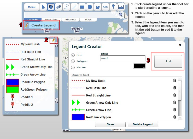 Legends in Scribble Maps