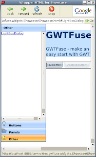 GWTFuse: Simple LightBox GWT Dialog with background