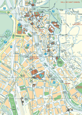 TRAVEL INTO WORLD: Gerona Map