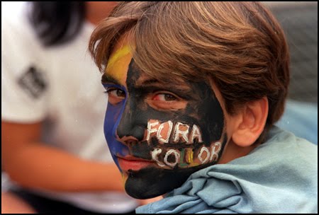 ¡viva la revolución, brasil!: Caras Pintadas