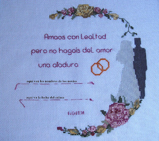 Pa chula mi casa: Punto de cruz: bodas