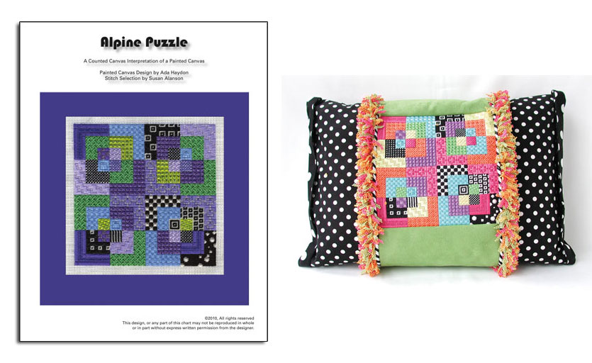 Painted Canvas becomes Counted Canvas! - - Bedecked and Beadazzled