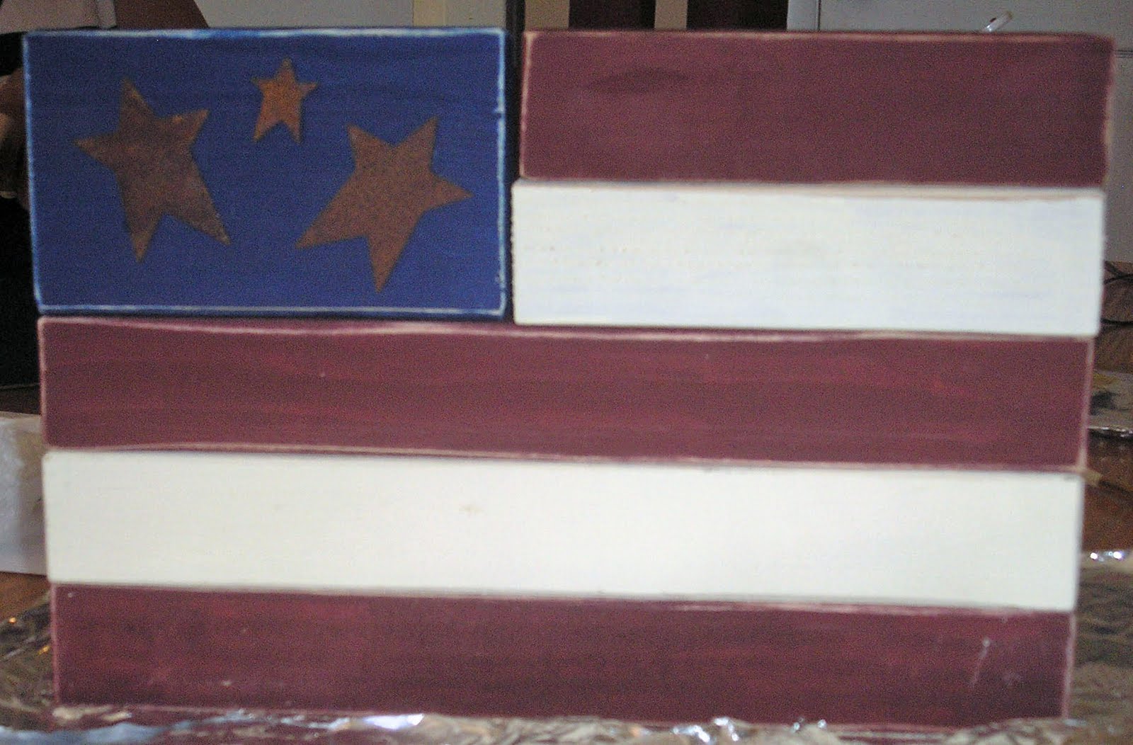 Thinkin' Crafty: Block Flag