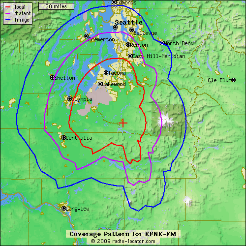 Let's Go Birds: 1150 KKNW Coverage Map