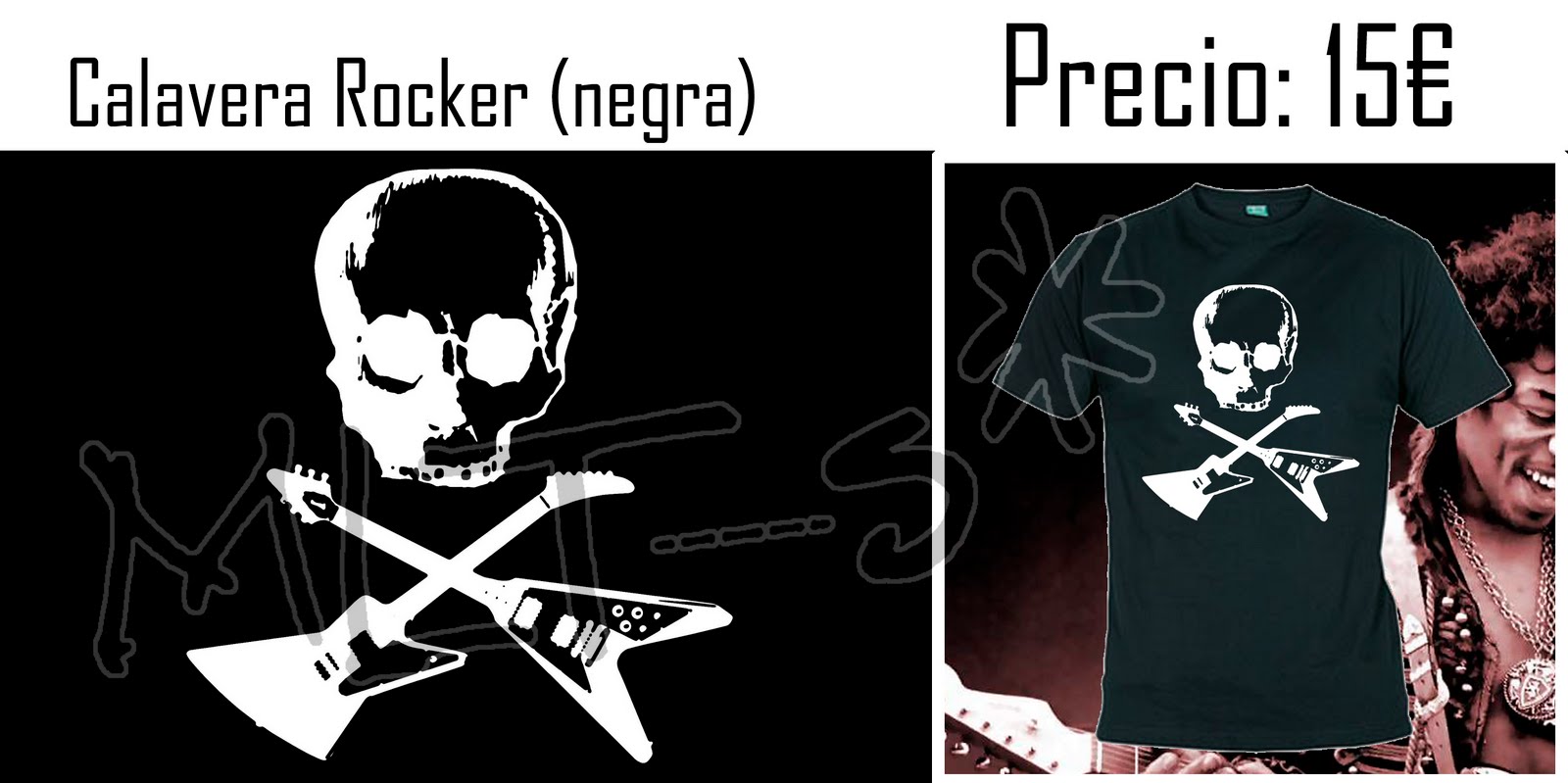 My Little T-Shirt: Calavera Rocker