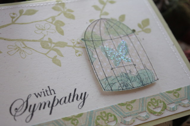 Mish Mash: With Sympathy Bird Cage Card