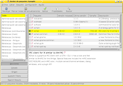 UsuarioDebian: XChat, IRC chatea en linux