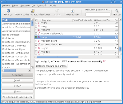 UsuarioDebian: vsftpd (Very Secure FTP Daemon)