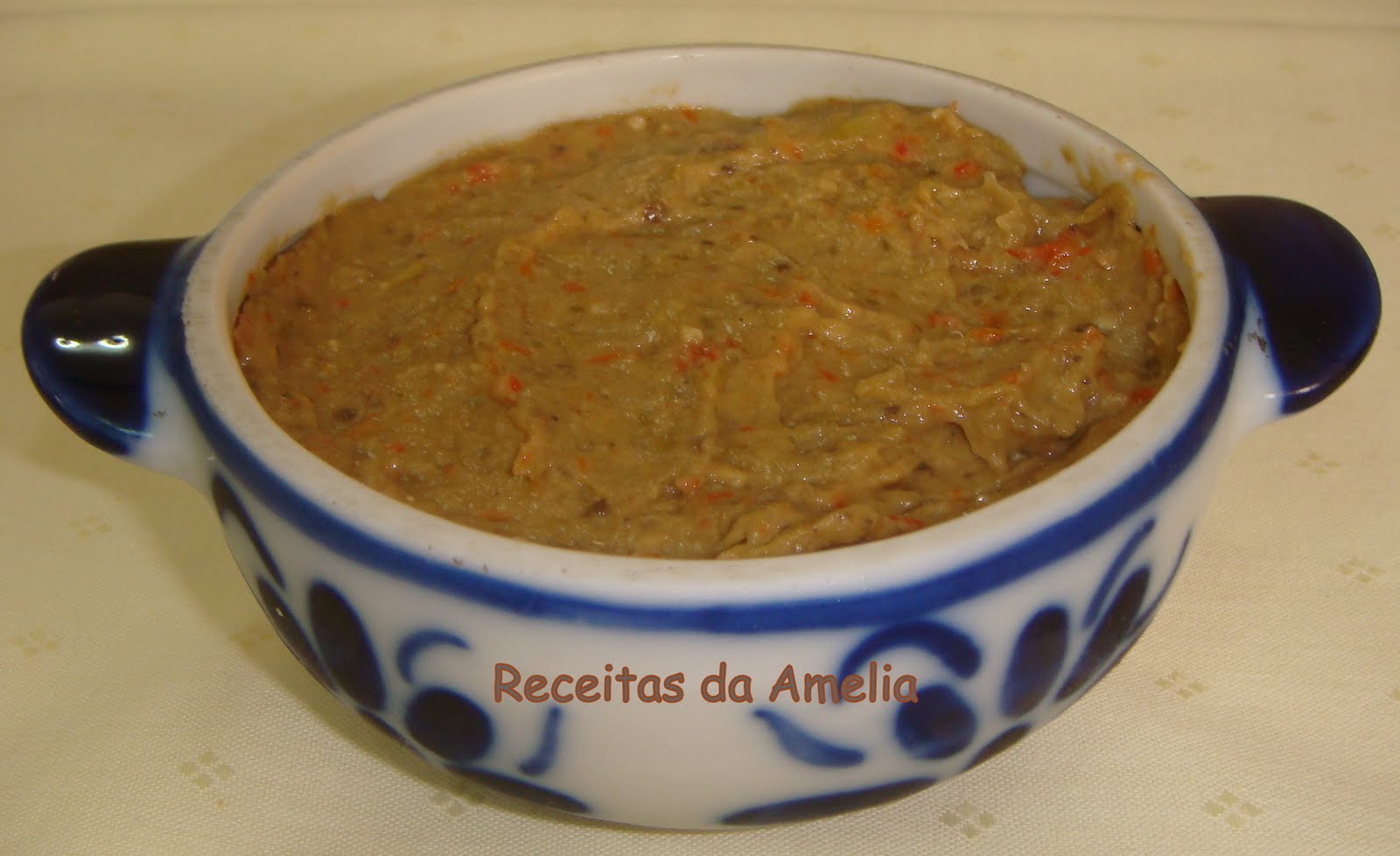 Receitas da Amelia: PATÊ DE BERINJELA