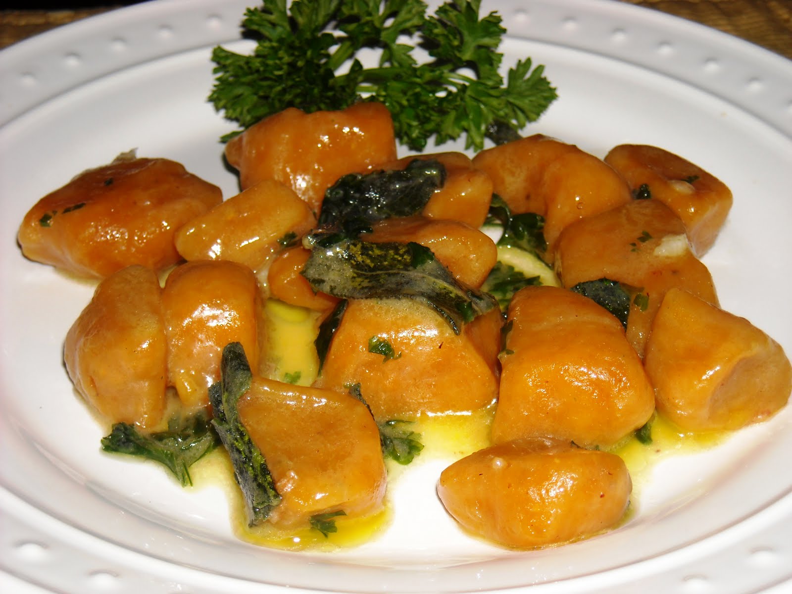 Wendy's Favorite Place: Pumpkin Gnocchi - Pasta of the month