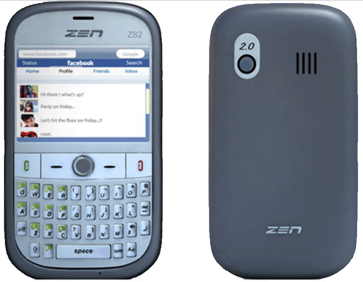 Free Mobiles: Zen Mobile Z82: Product Specification, Price India - My ...