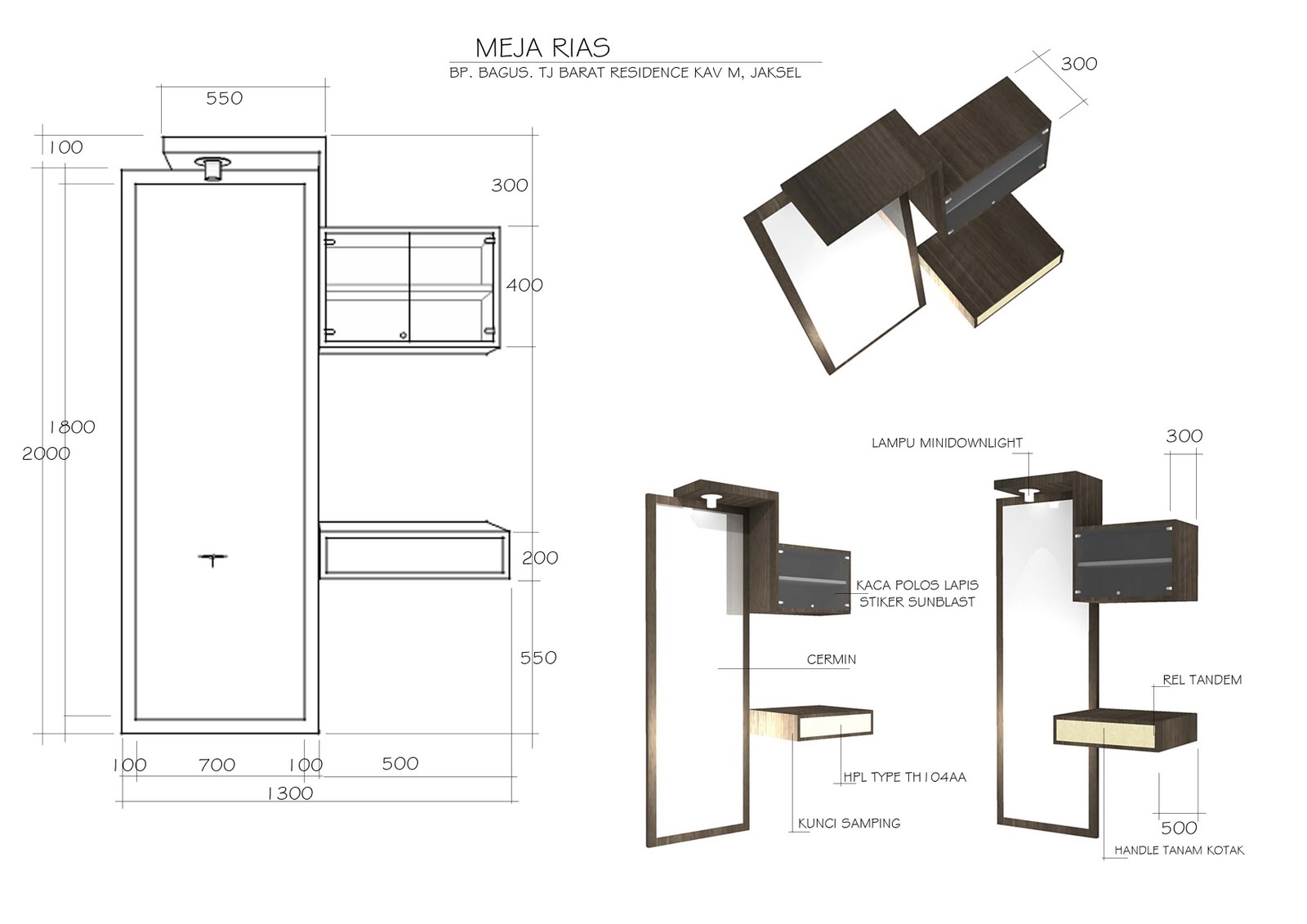 KOTAK INTERIOR: MEJA RIAS