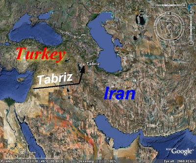 Sevil: Tabriz in Google Earth