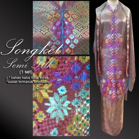 Kebaya Cantik: Kebaya Songket Semi Silk