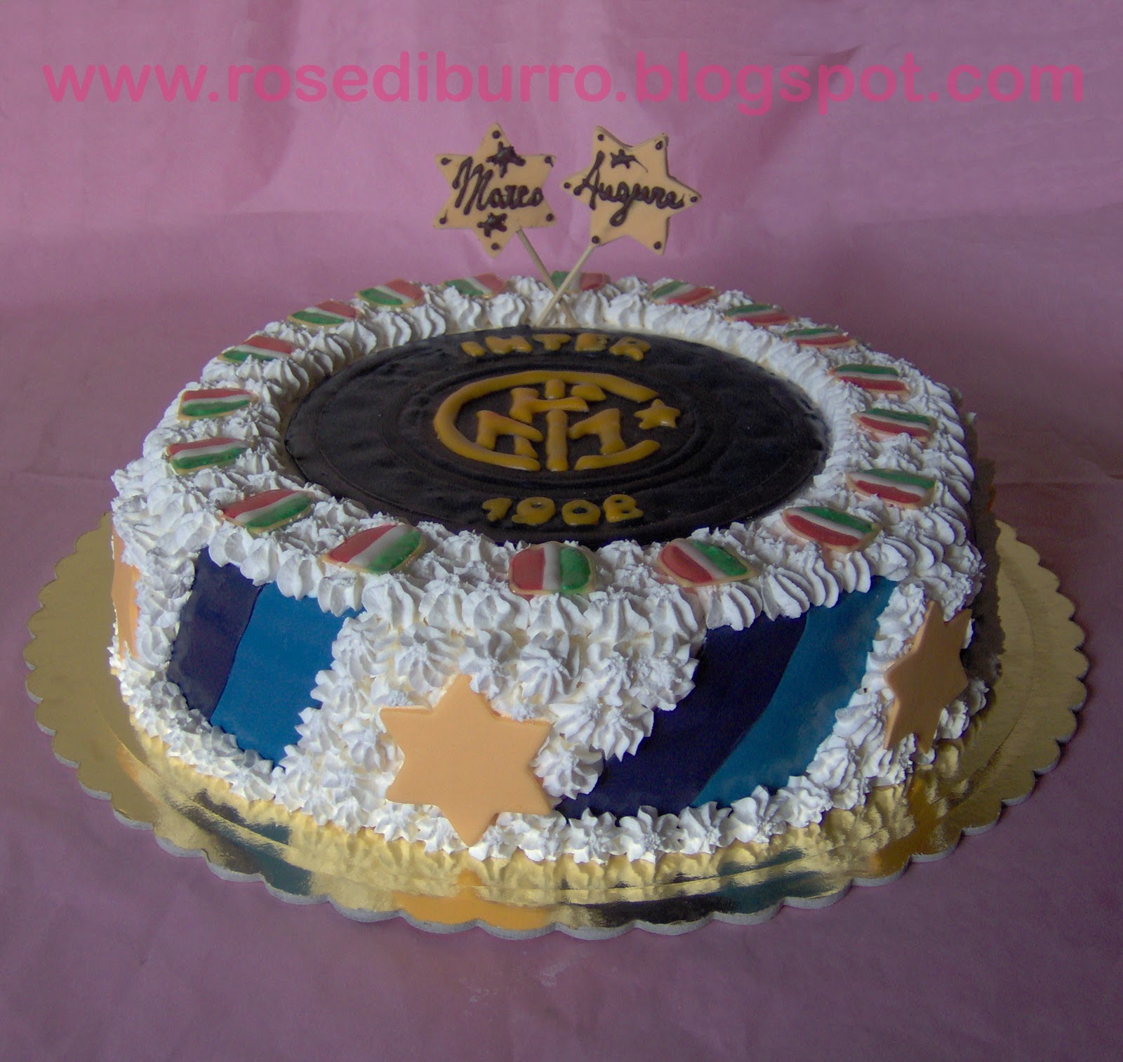 Ricetta, Biscotti, Torta: Torta inter per compleanno