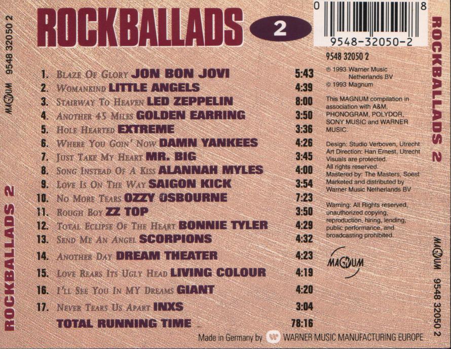 ONLY 90's: ROCK BALLADS VOL. 2