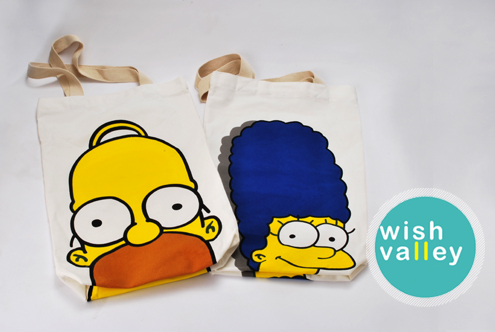 wish valley: Homer and Marge Simpson Bag