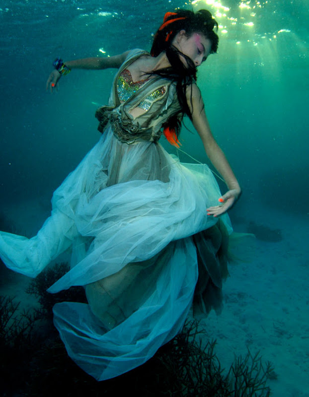Vogue Underwater Fashion Show Pictures of Spring Summer Collection