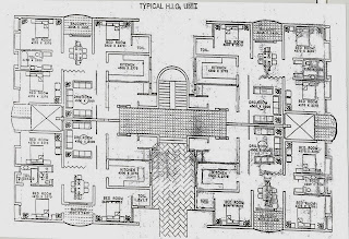 NOIDA Sector 105: NOIDA HIG Apartments : Floor Layout Plan - I