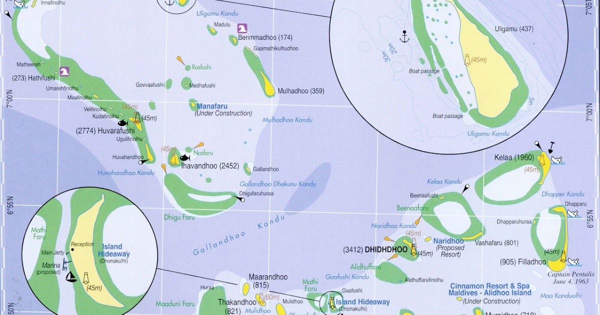 :: Maps of Maldives ::: Map - 1, Haa Alif Atoll