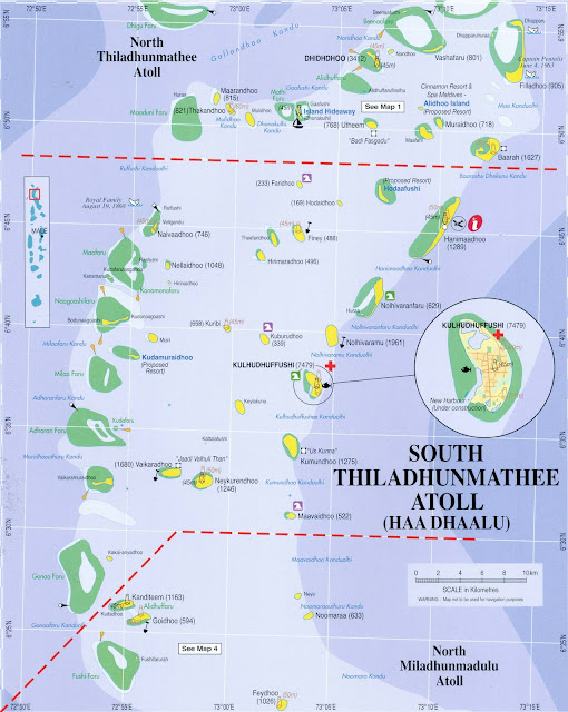 :: Maps of Maldives ::: Map - 3, Haa Dhaal Atoll