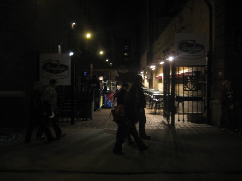 twin city sidewalks: Sidewalks at Night #1