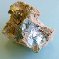 Blue Barite in Wyoming: Blue Barite Crystals from Wyoming