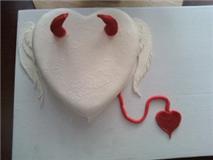 Pinky Promise Cakes: Angel/Devil cake