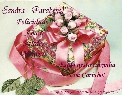SONH@DOR@.50: Parabéns SANDRA...