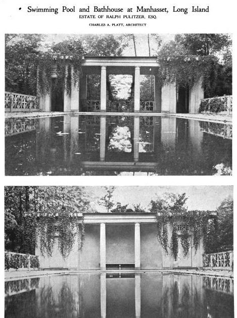Old Long Island: 'Kiluna Farm' Bathhouse & Pool