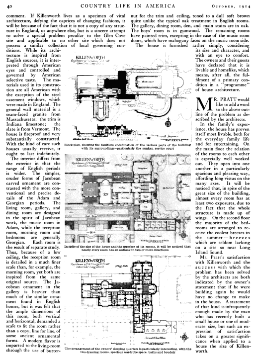 Old Long Island: 'Killenworth'