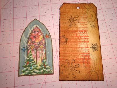Two Crazy Crafters: Christmas Tag Tutorial