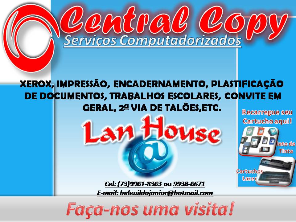 APUAREMA EM FOCO :::: CONHEÇAM OS SERVIÇOS DA CENTRAL COPY