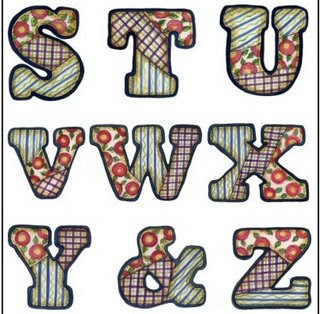 Letras del abecedario para patchwork - Imagui
