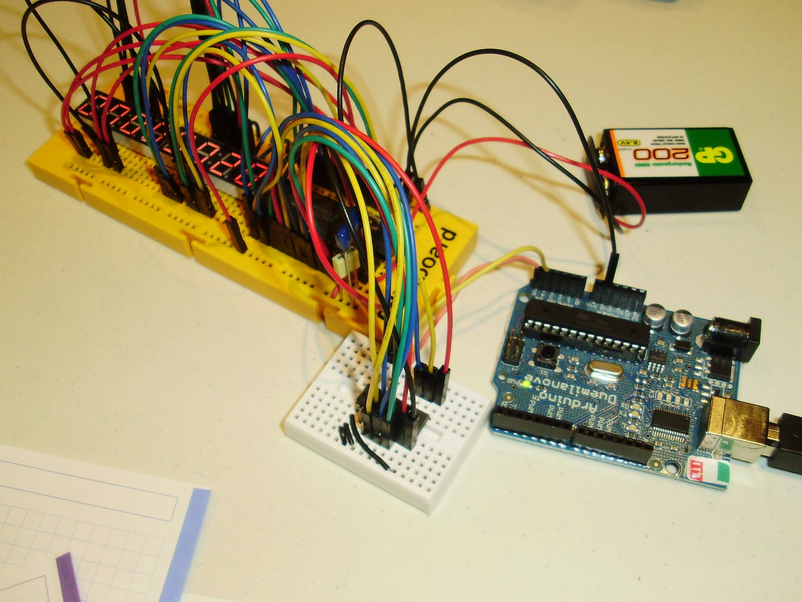 Ardugonic: ICM7218a combined with a PCF8574 to reduce the number of ...