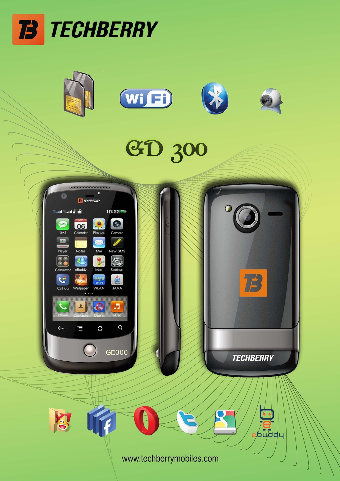 Techberry Mobiles: GD300